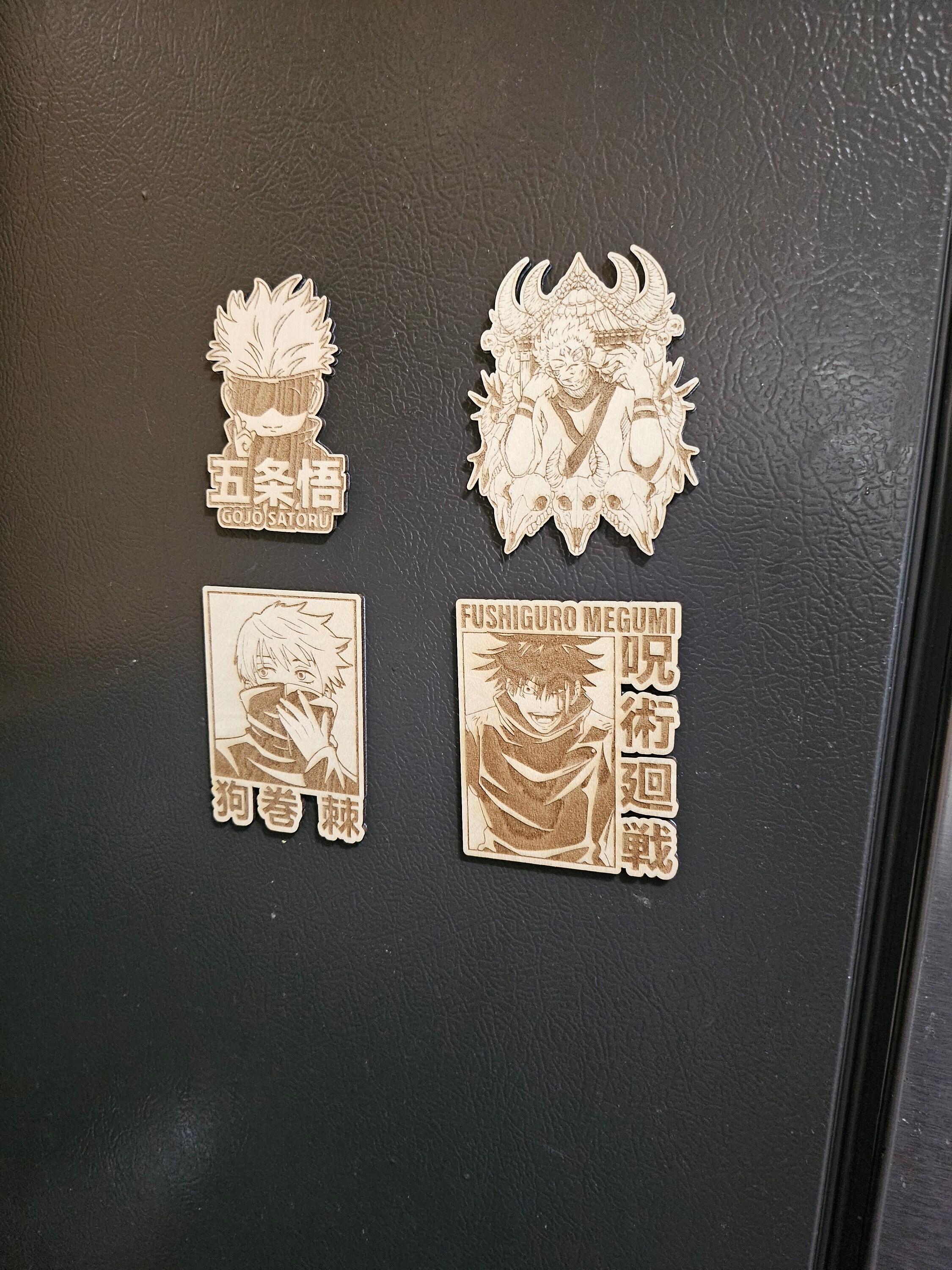 Jujutsu Kaisen Satoru Gojo Anime Wood Magnet - Etsy