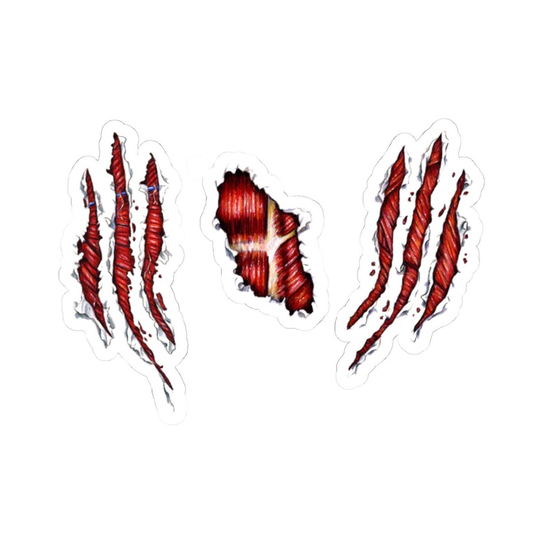 Muscles Tear Kiss-cut Stickers - Etsy