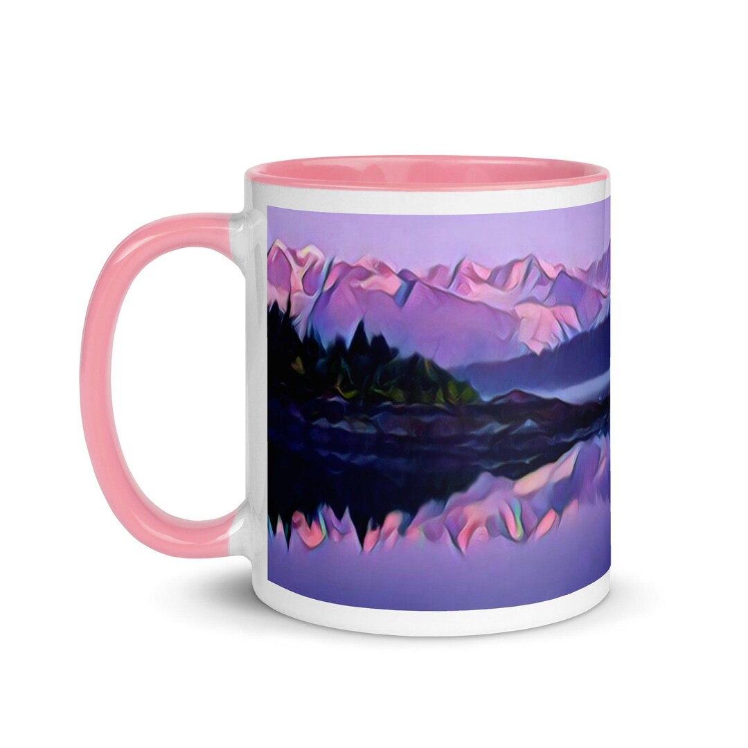 Mug With Color Inside Alpenglow - Etsy