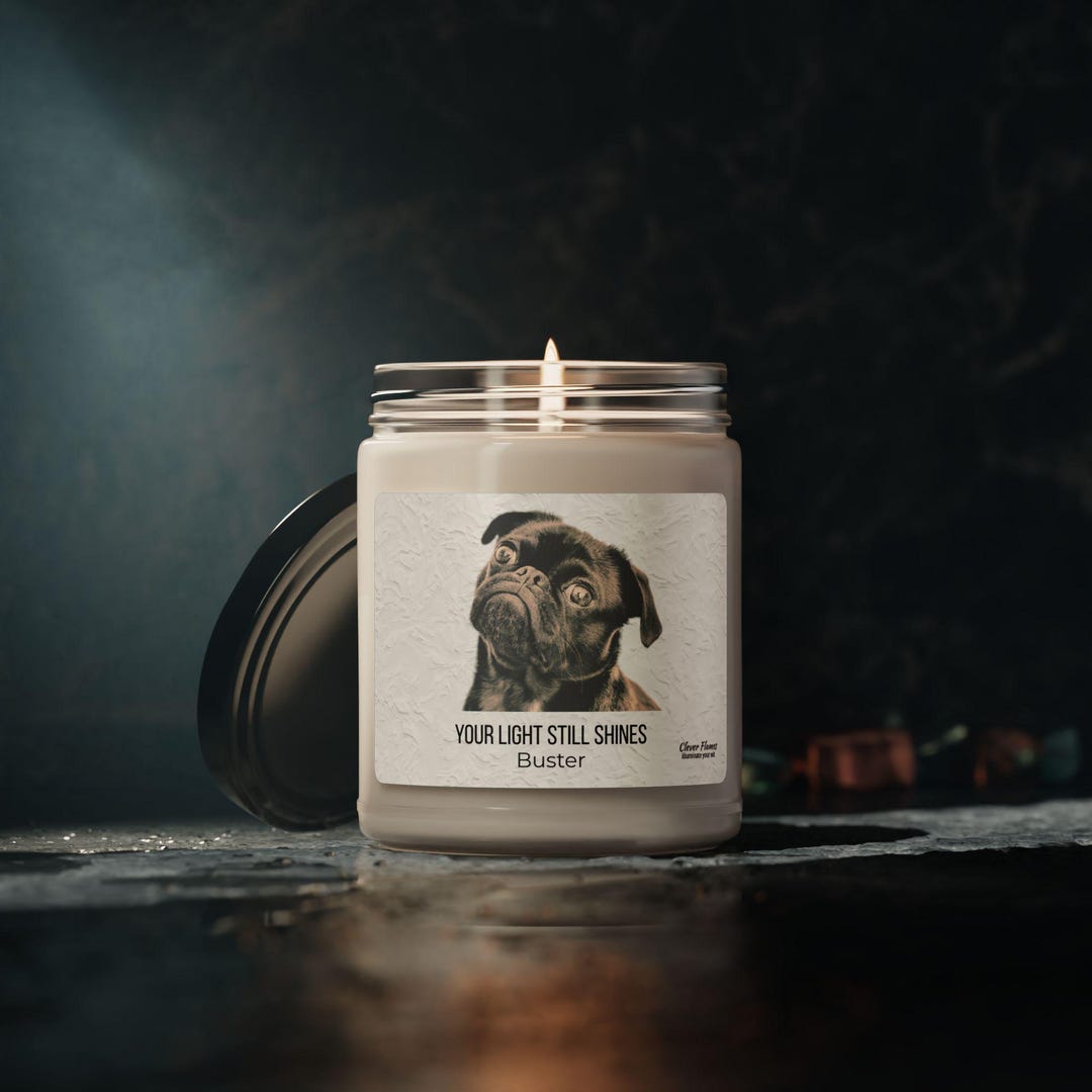 Personalized Pet Memorial Candle: Dog Sympathy Gift, Remembrance Candle ...