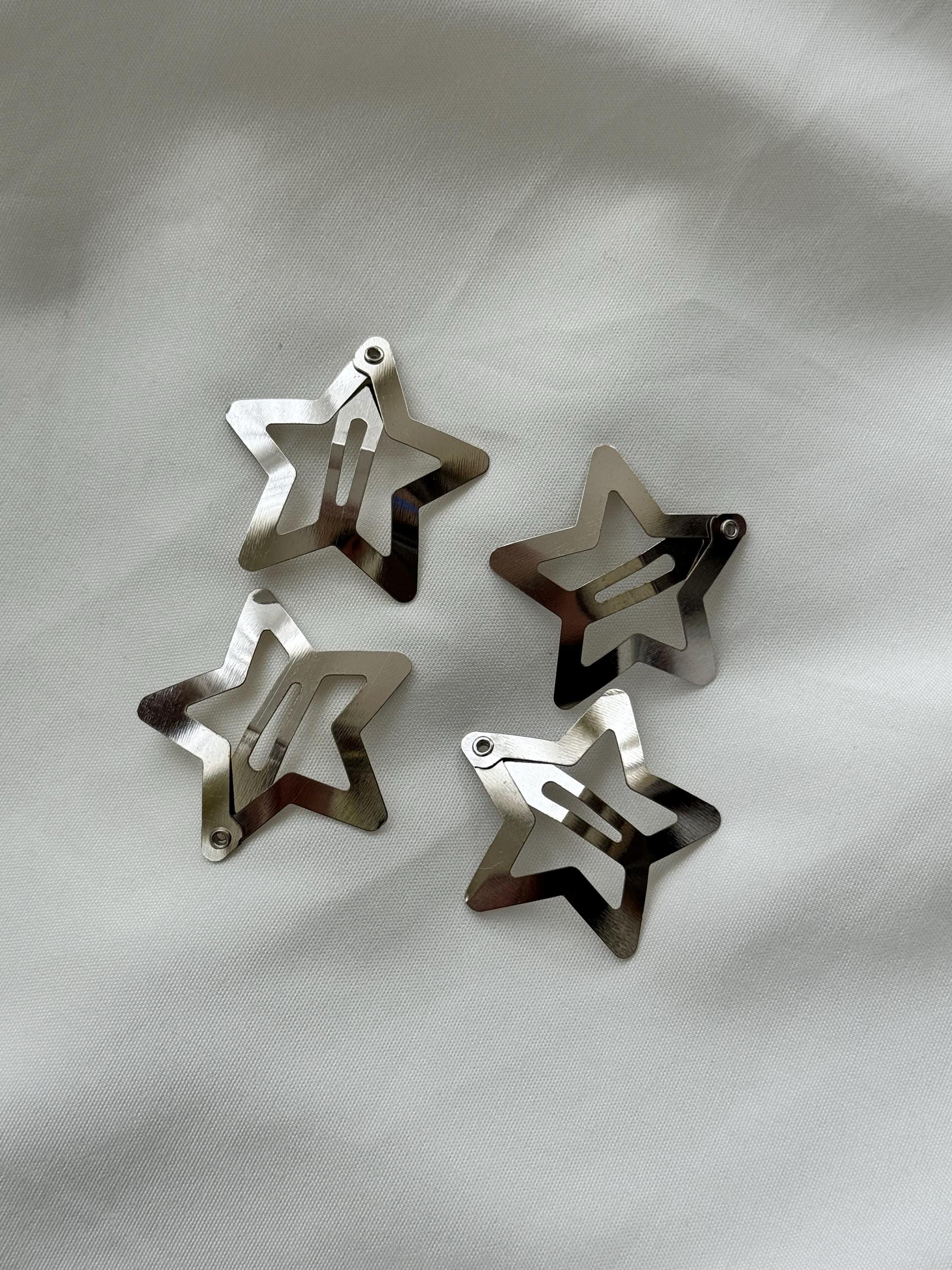 2016 Tumblr Y2K Stargirl Stainless Steel Star Hair Clips Anime ...