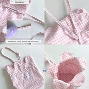 Flower Drawstring Bag Sewing Pattern, Petal Purse Pattern, Unique ...