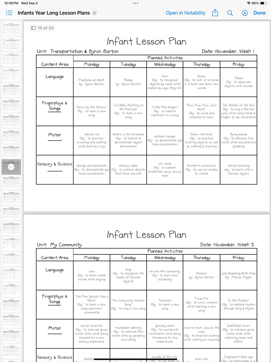 Year Long Infant Lesson Plan! 50 Pages! - Etsy