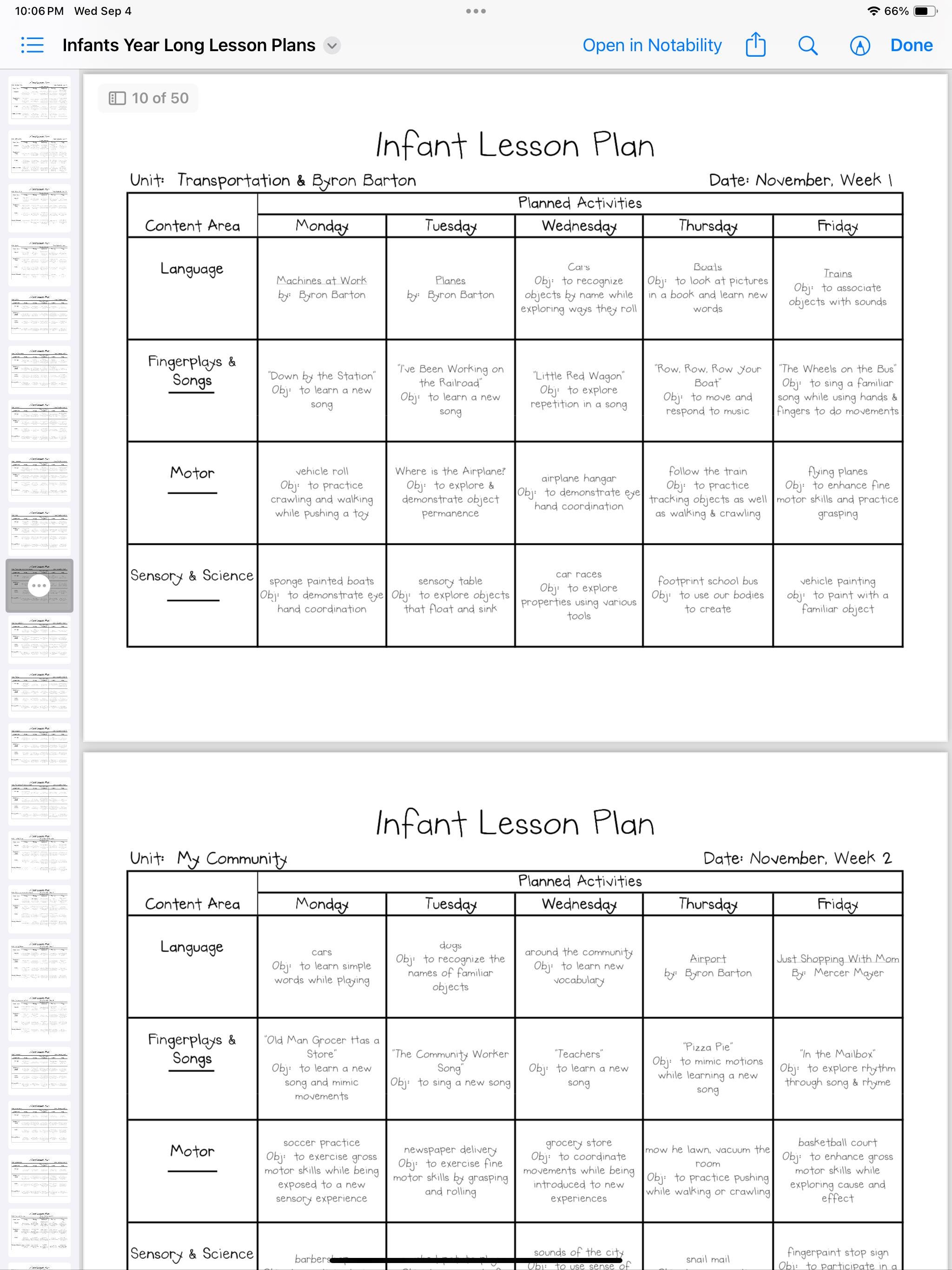 Year Long Infant Lesson Plan! 50 Pages! - Etsy