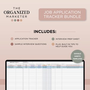 Job Application Tracker Bundle - Etsy