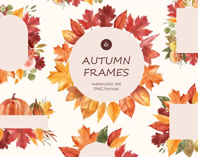 14 Fall Frames Clipart Autumn Clip Art Fall High Quality Pngs Fall ...