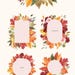 Autumn Frames Clip Art Set - Fall Watercolor Frame - Autumn Clipart Png ...