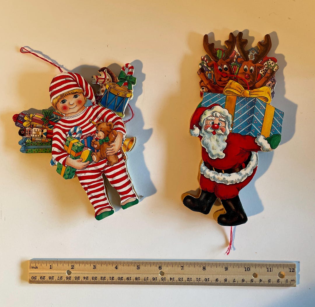 Vintage Wooden Pull-string Christmas Ornaments - Etsy
