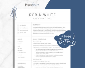Resume Template, Professional Resume Template Google Docs, Word, Apple ...