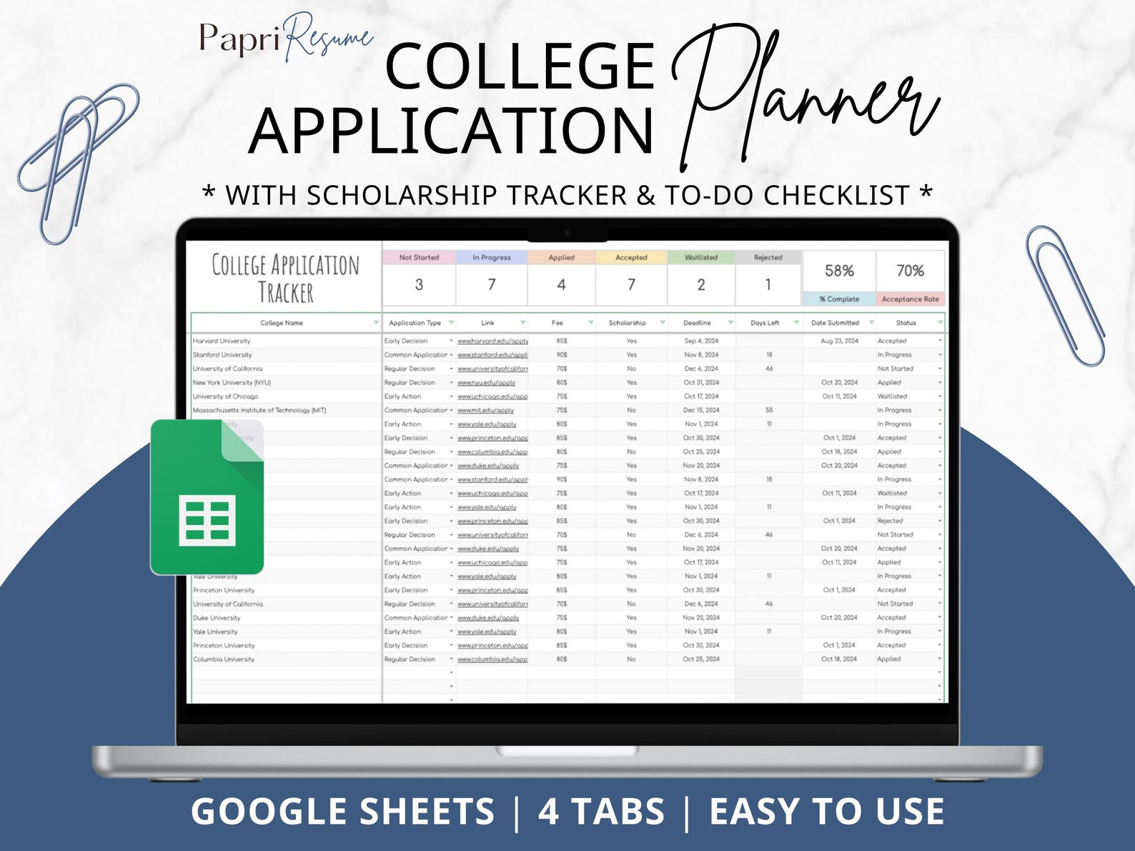 The Smart College Application Planner: College Research & Organization ...