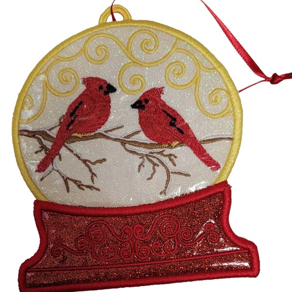 Embroidered Cardinal - Etsy