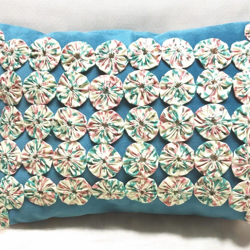 Yo Yo Pillow - Etsy