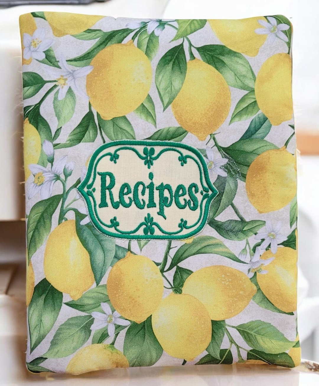 Large Lemon Recipes Book Cover or Cookbook Cover - Etsy