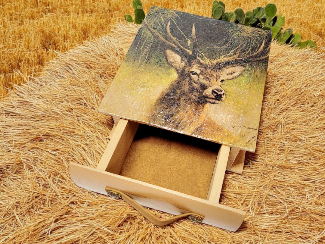 Men Dresser Elk Box With Drawer Man Cave - Etsy