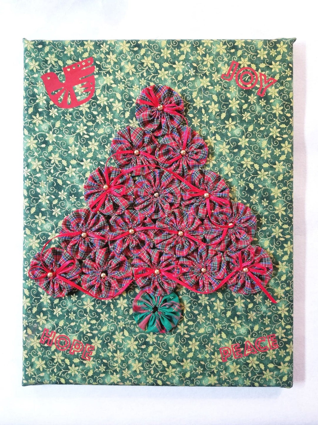 Christmas Yo Yo Tree Home Accent - Etsy