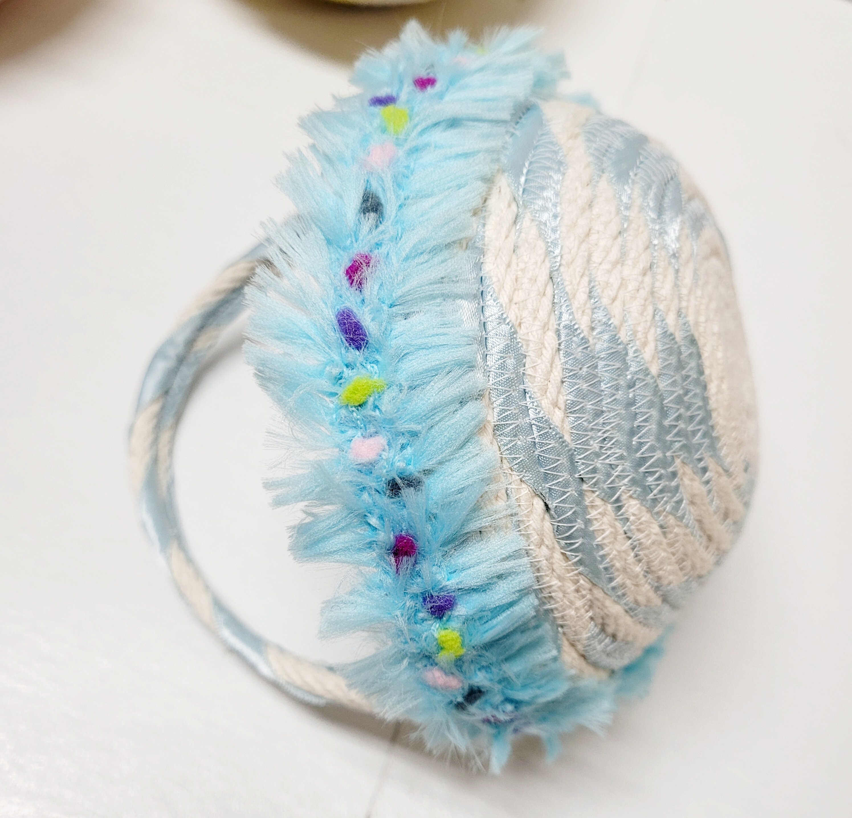 Small Cotton Rope Basket Rope Bowl Handmade - Etsy
