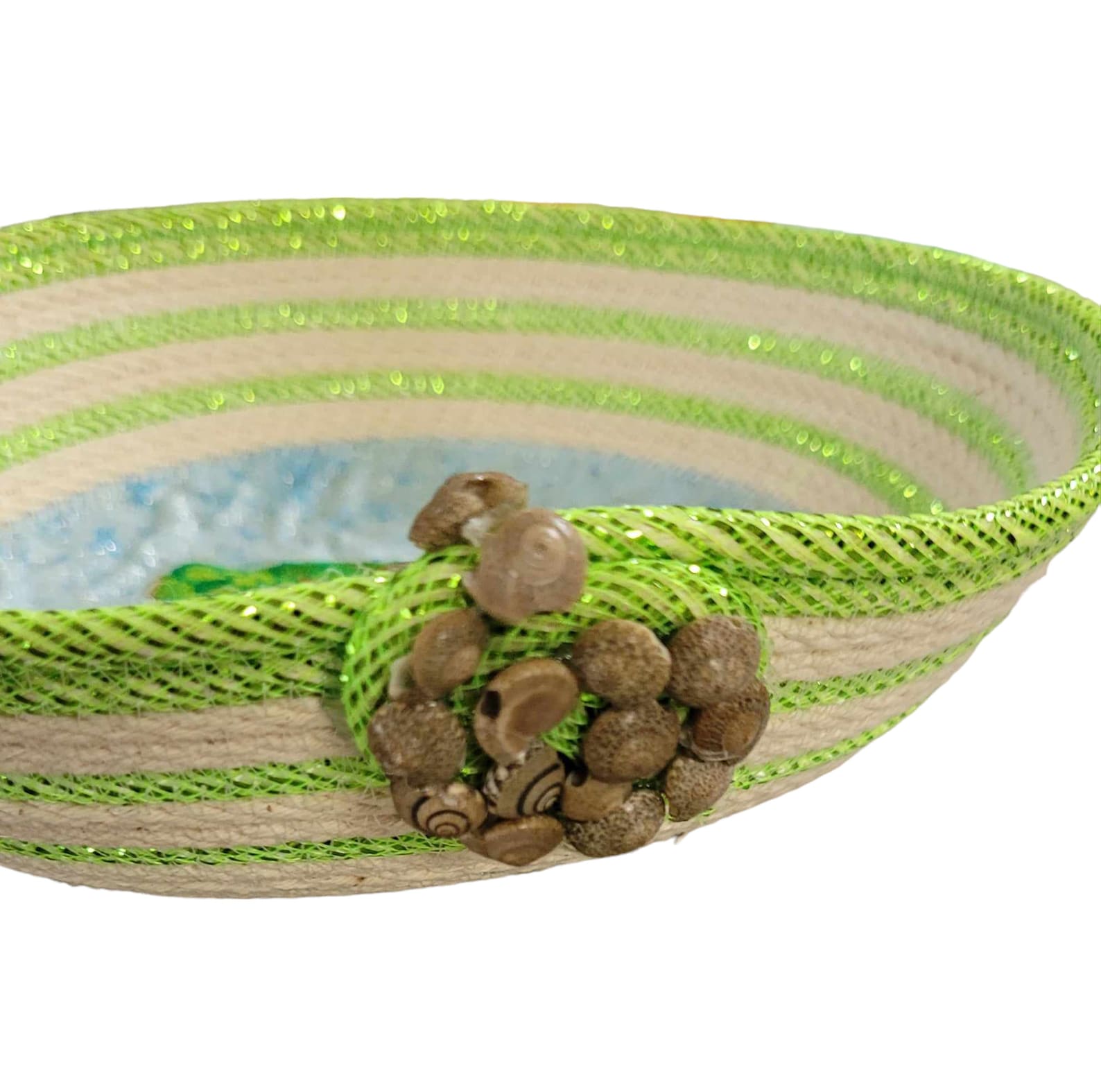 Embroidered Turtle Rope Bowl - Etsy