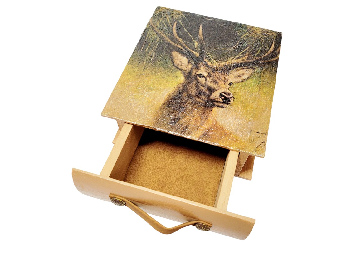 Men Dresser Elk Box With Drawer Man Cave - Etsy