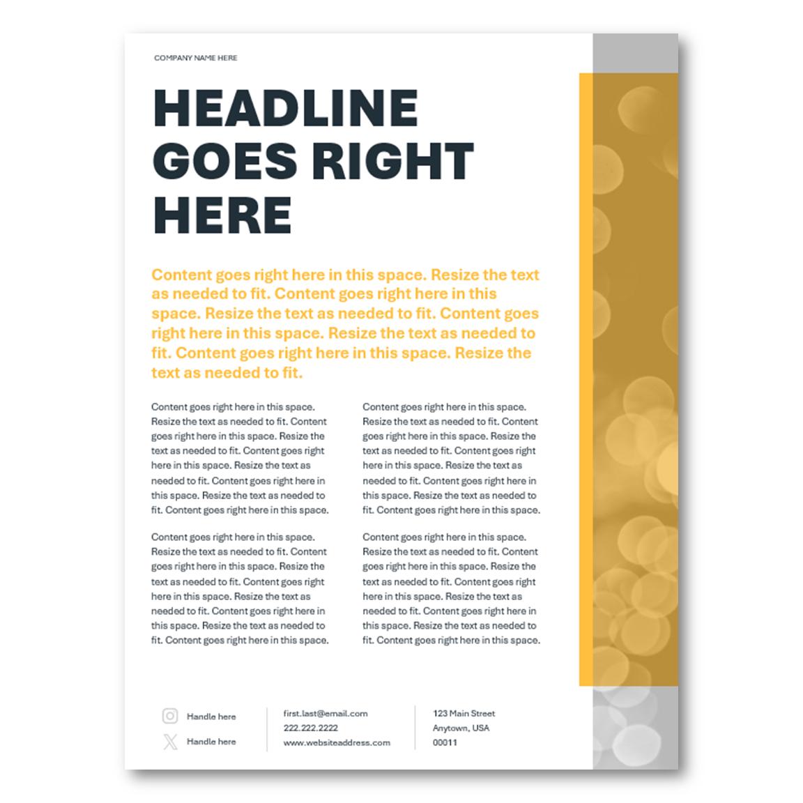 One-pager Templates | Powerpoint | Business Summary Pages | Executive ...