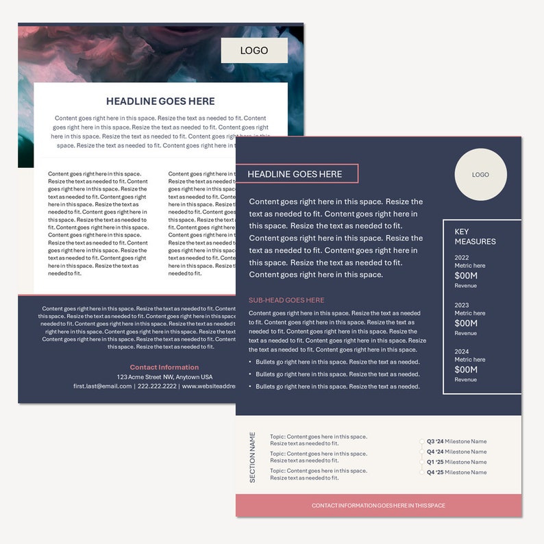One-pager Templates | Powerpoint | Executive Summary Template ...