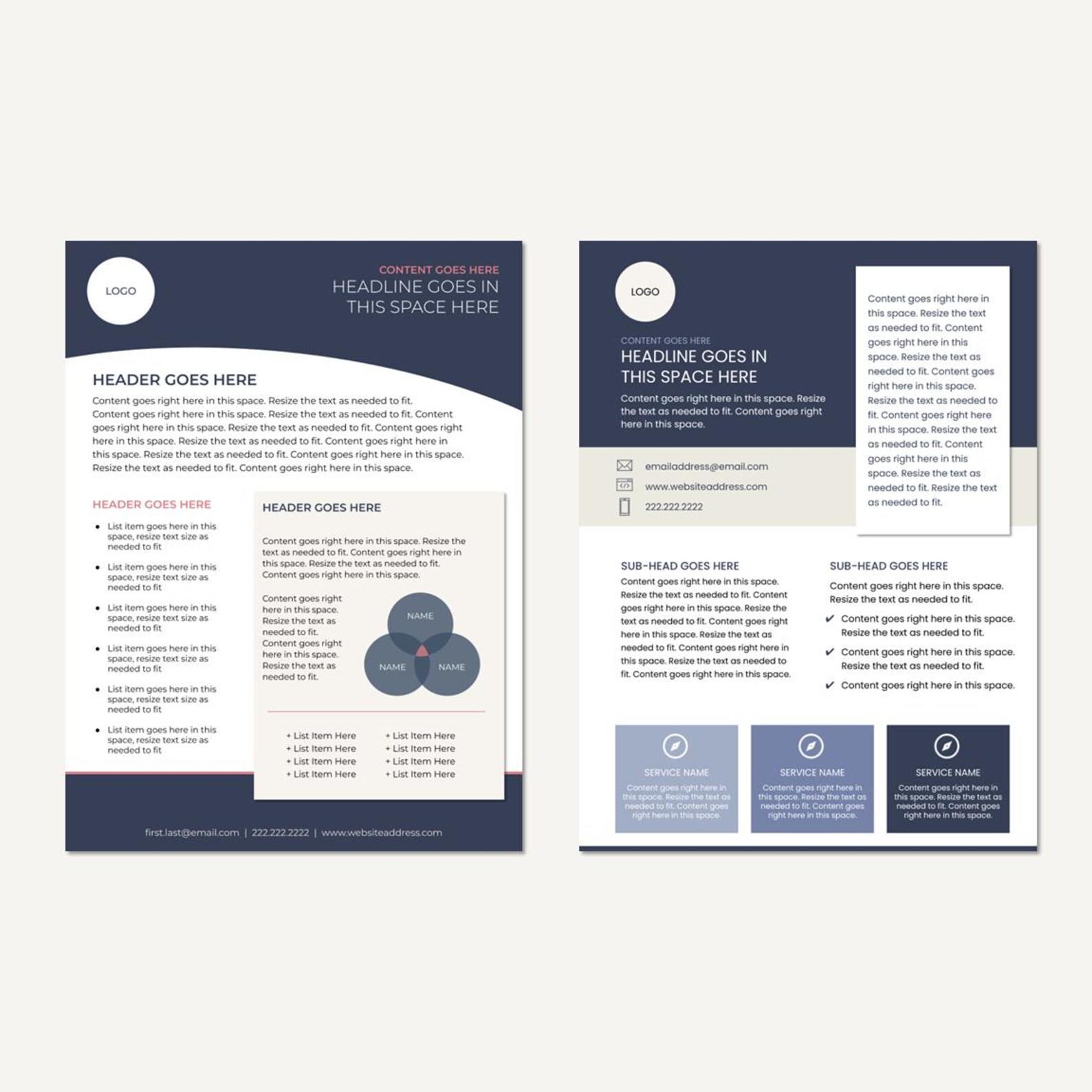 Google Slides One-pager Templates | Executive Summary | Service ...