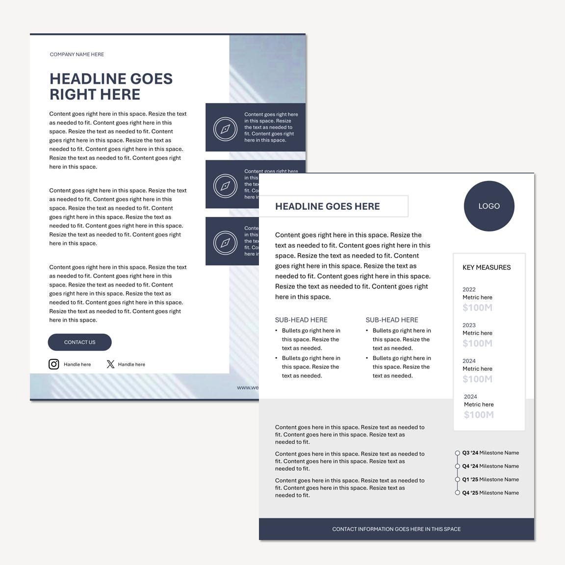 One-pager Powerpoint Templates | Executive Summary Template | Business ...