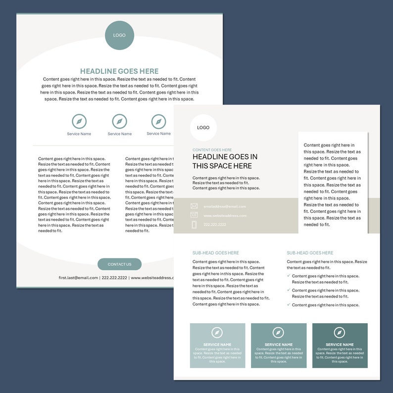 One Pager Templates | Business Overview | Service Summary | 1-pager ...