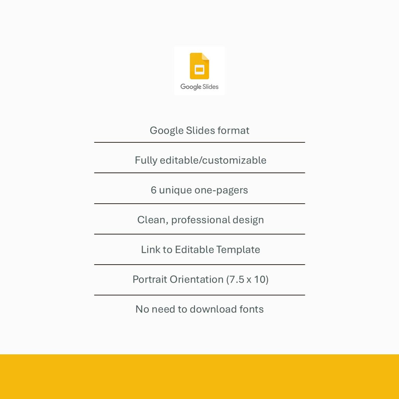Google Slides One-pager Templates | Executive Summary | Service ...