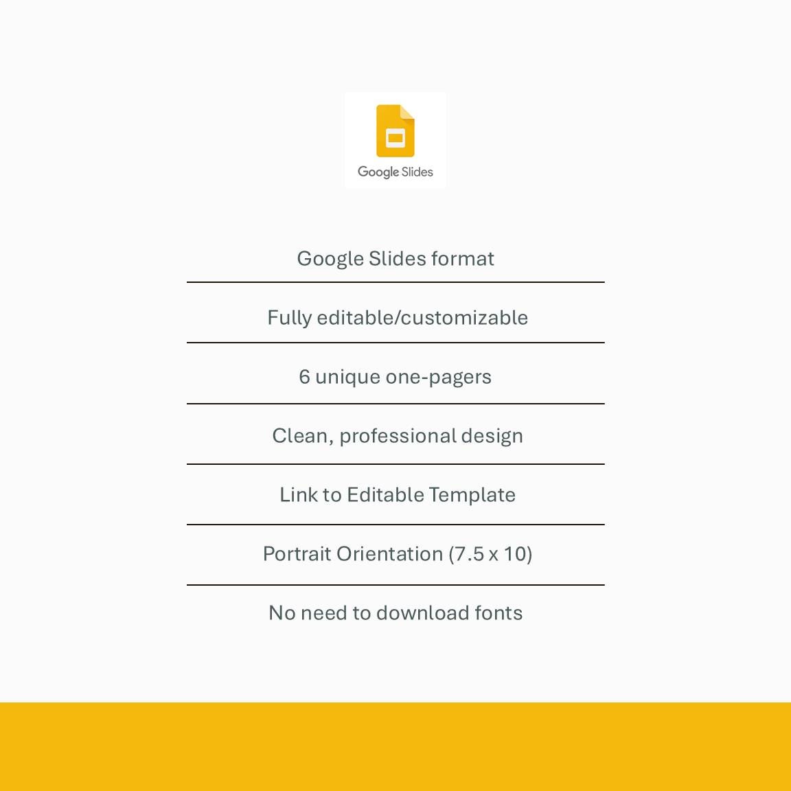 Google Slides One-pager Templates | Executive Summary | Service ...