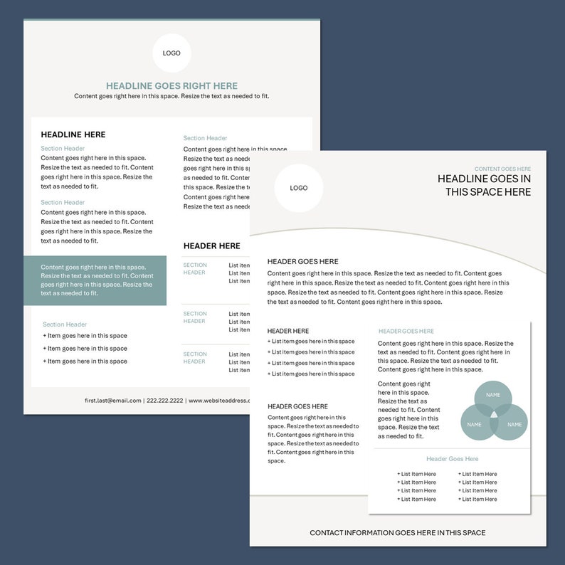 One Pager Templates | Business Overview | Service Summary | 1-pager ...