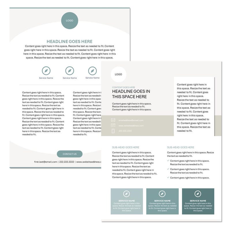 One Pager Templates | Powerpoint | PPT | Business Overview | Service ...