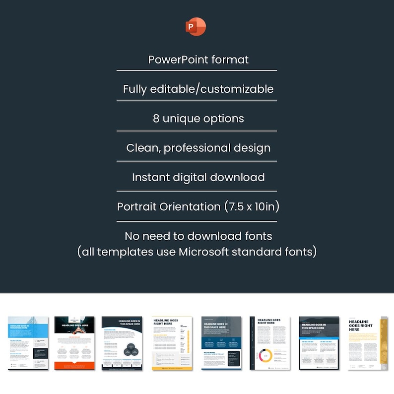 One-pager Templates | Powerpoint | Business Summary Pages | Executive ...