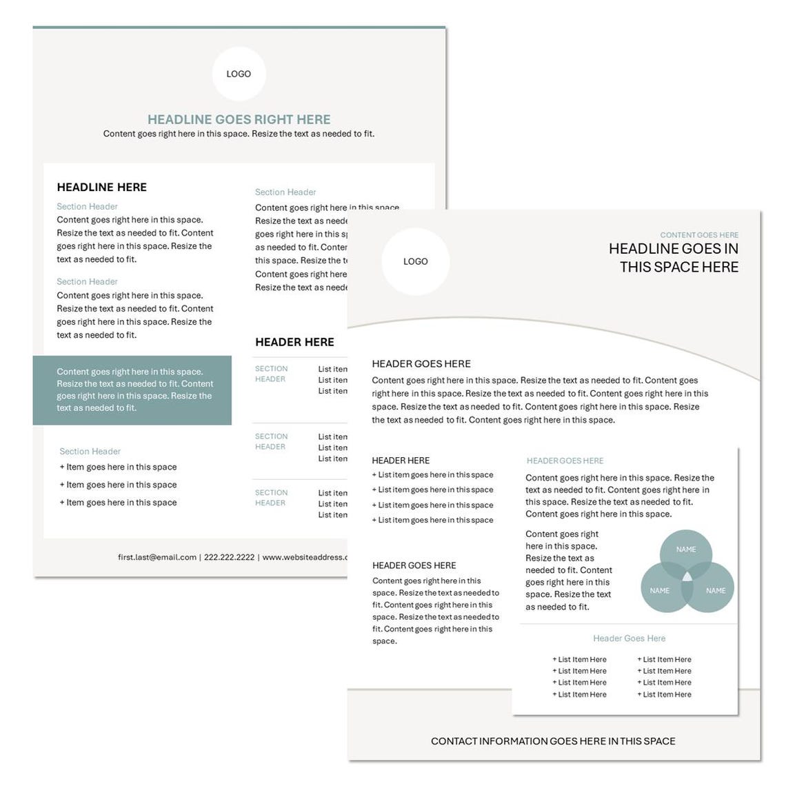 One Pager Templates | Powerpoint | PPT | Business Overview | Service ...