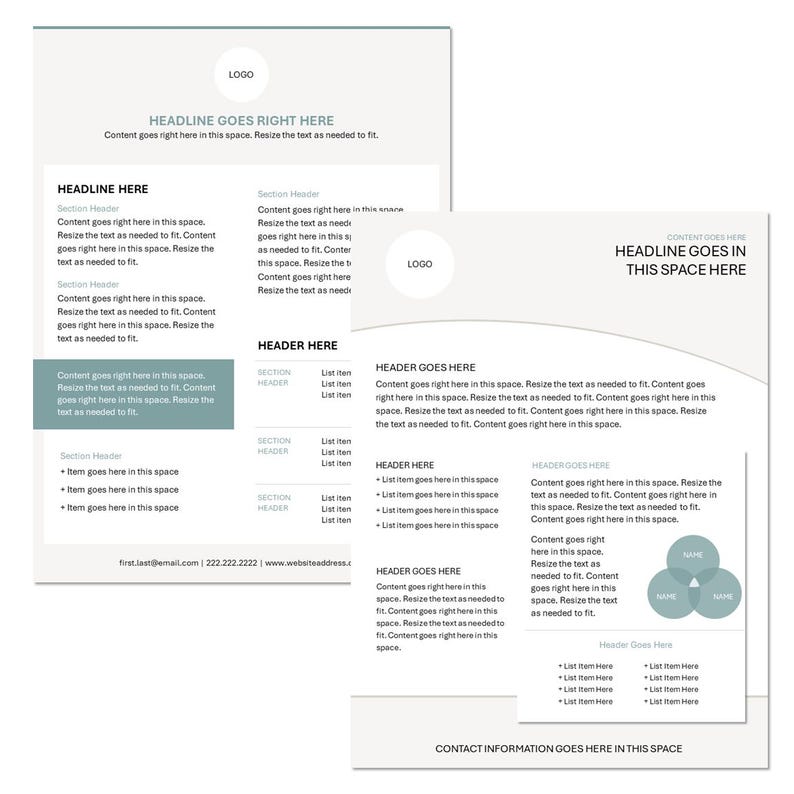 One Pager Templates | Powerpoint | PPT | Business Overview | Service ...