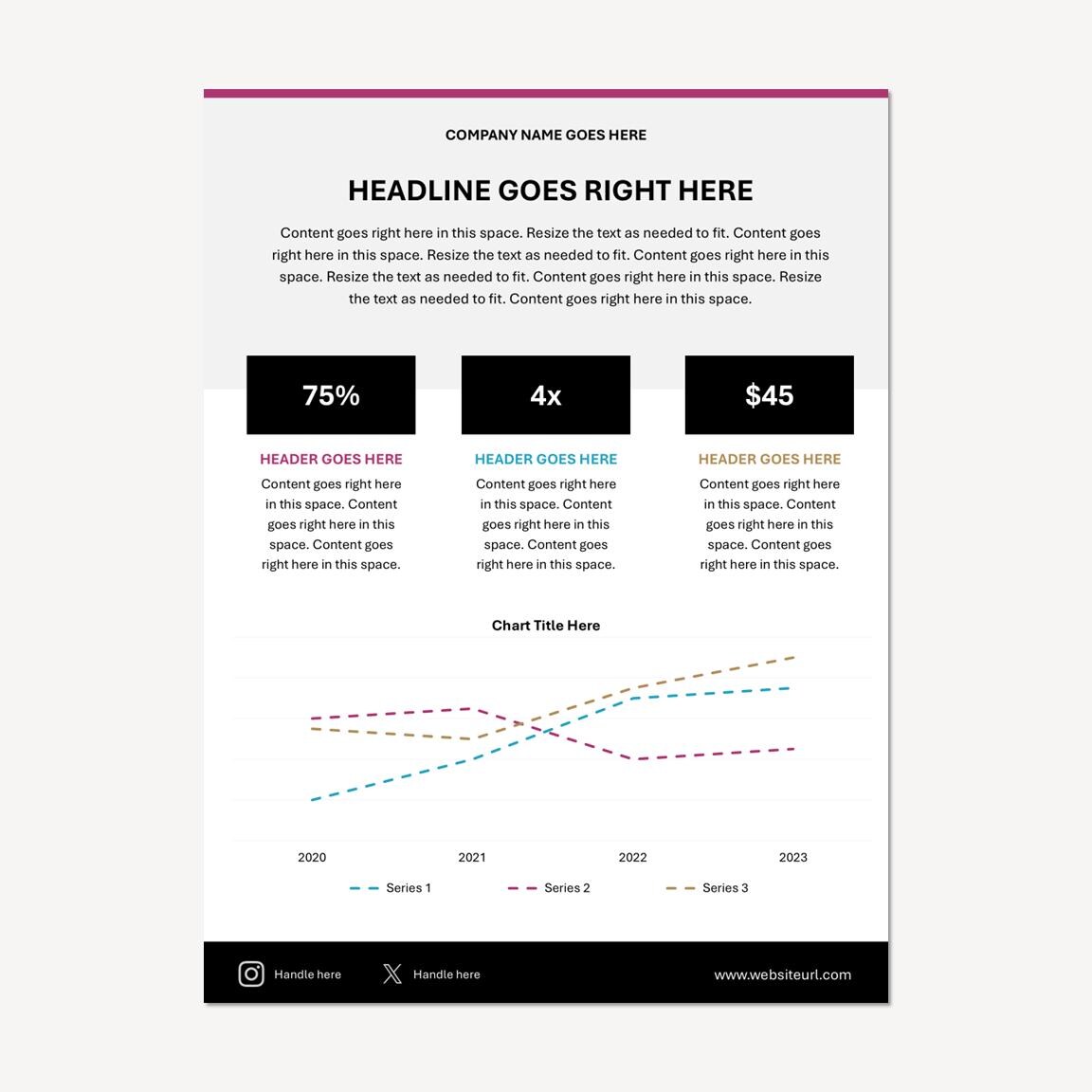 One-pager Powerpoint Templates | Executive Summary Template | Business ...