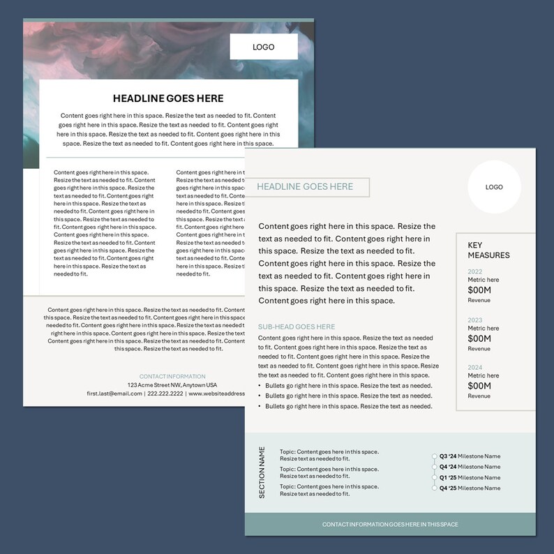 One Pager Templates | Business Overview | Service Summary | 1-pager ...