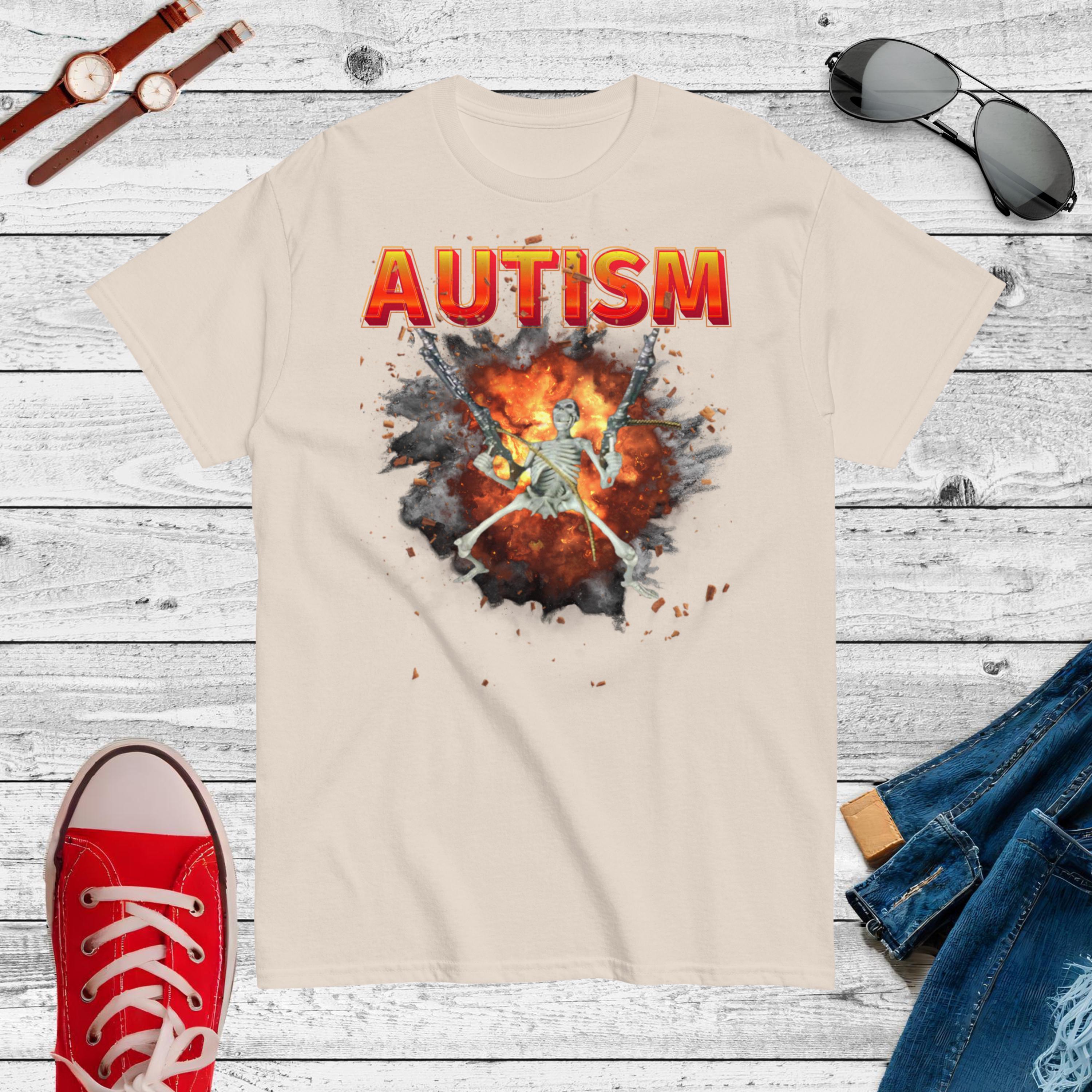 Autism Shirt, Autistic Funny Skeleton, Edgy Skeleton Meme, Oddly ...