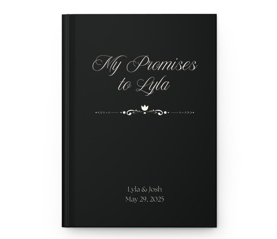 My Promises to Vows Book, Wedding Vows Book, Personalized Vows Books ...
