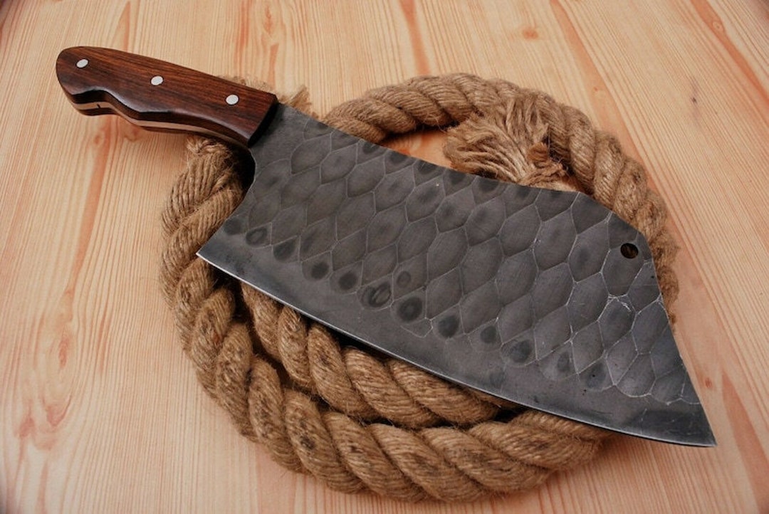 Custom Handmade Cleaver Carbon Steel Handmade Gift for Him Butcher ...