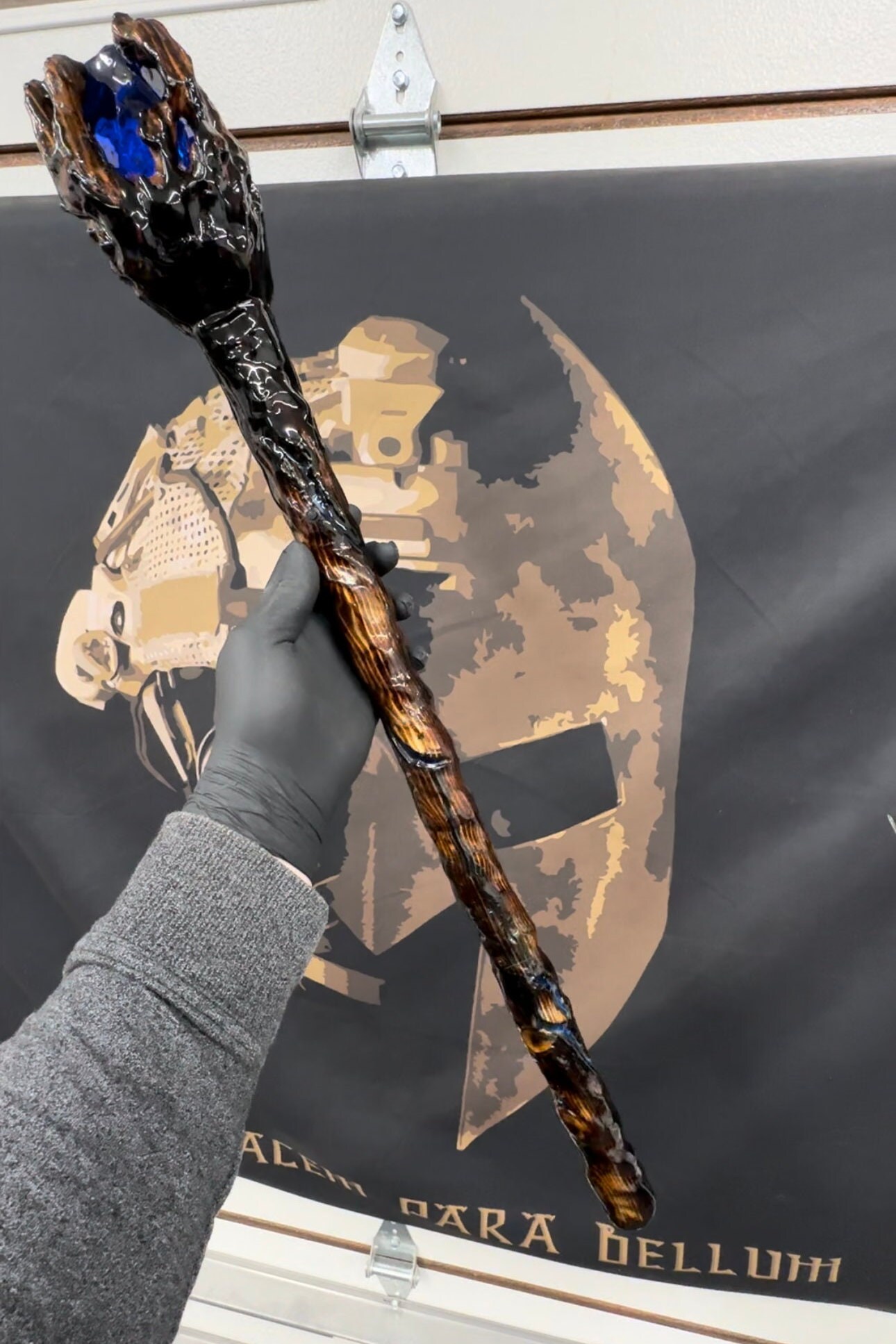 Hand Made Real Wood Custom Carved Magical Scepter - Etsy