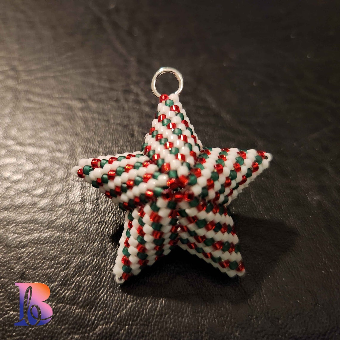 Three Color Pinwheel 8 Rows / Liz / TUTORIAL - 3D Peyote Star - Starry ...