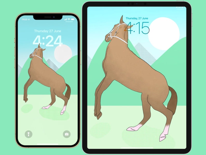 Horse iPhone & iPad Wallpaper Set Western Background Animal, Rodeo ...