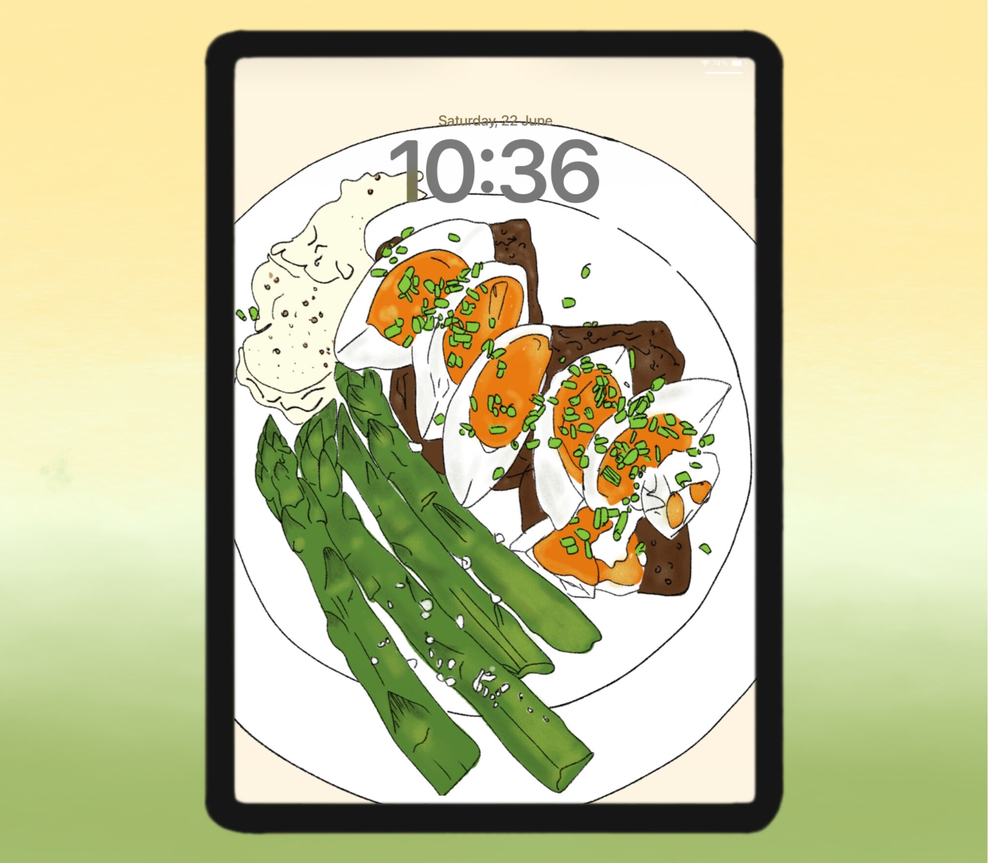 Foodie iPhone & iPad Wallpaper | Cooking, Baking, Food Art | Hand ...