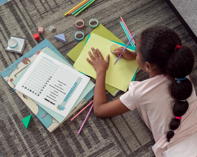 Daily Routine Chart Home School Autism Special Needs Children Kids Day ...