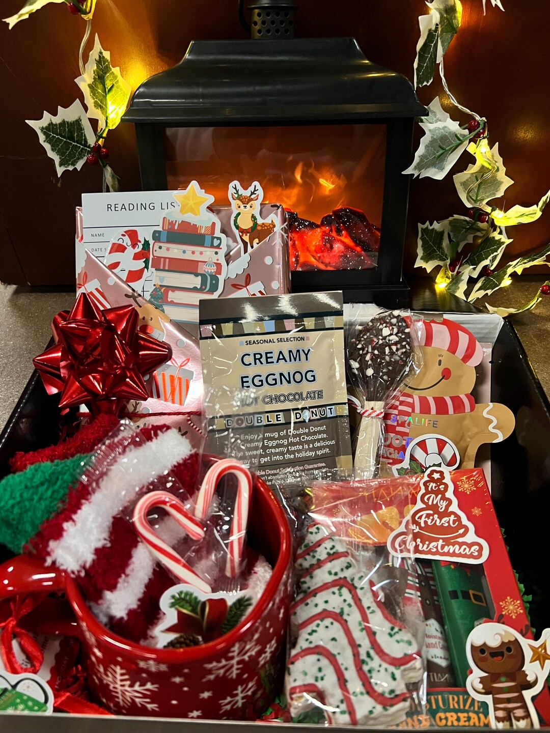 Christmas Book Box Perfect Gift - Etsy