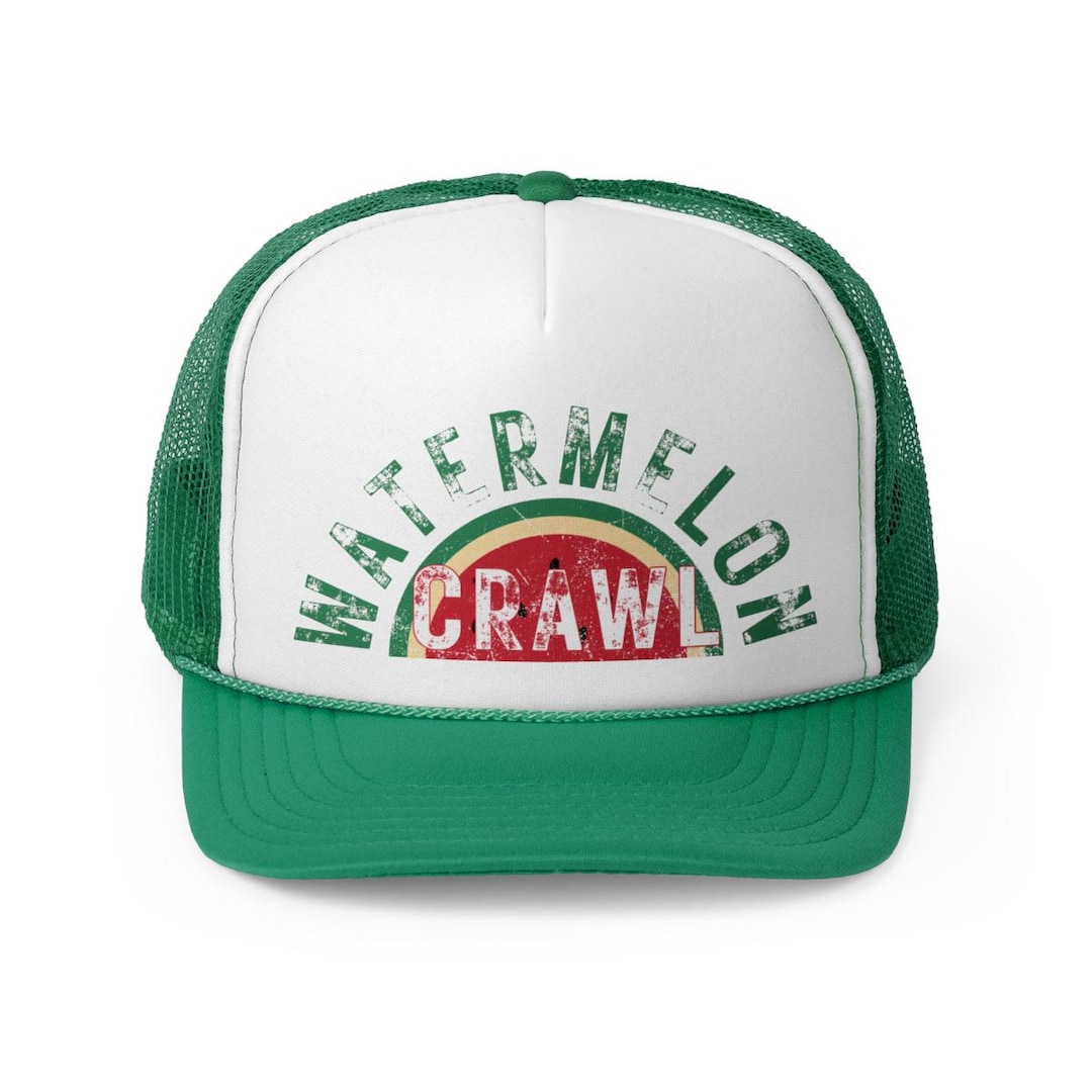 Watermelon Crawl Trucker Hat - 90's Country, Country Music, Classic ...