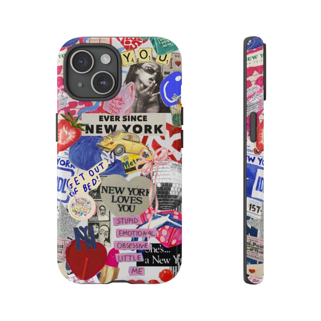 New York City Collage Limited-edition Phone Case, iPhone 15 14 13 12 11 ...