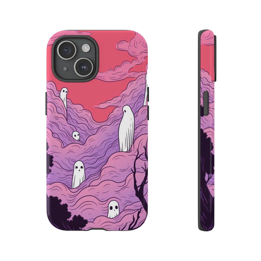 Ghost in Smoke Limited-edition Phone Case, iPhone 15 14 13 12 11 8 7 XS ...