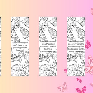 10 Printable Coloring Bookmarks INSTANT DOWNLOAD Color Your Own ...