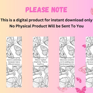 10 Printable Coloring Bookmarks INSTANT DOWNLOAD Color Your Own ...
